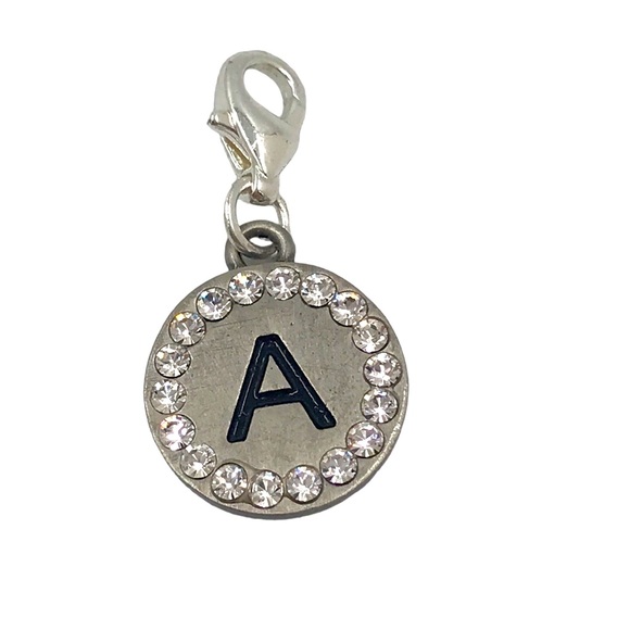 b charmed | Jewelry | Bcharmed Jeweled Round Letter A Charmpendant ...